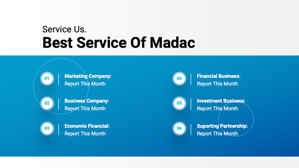 Madac - Annual Report Powerpoint Template, Presentation Templates ...