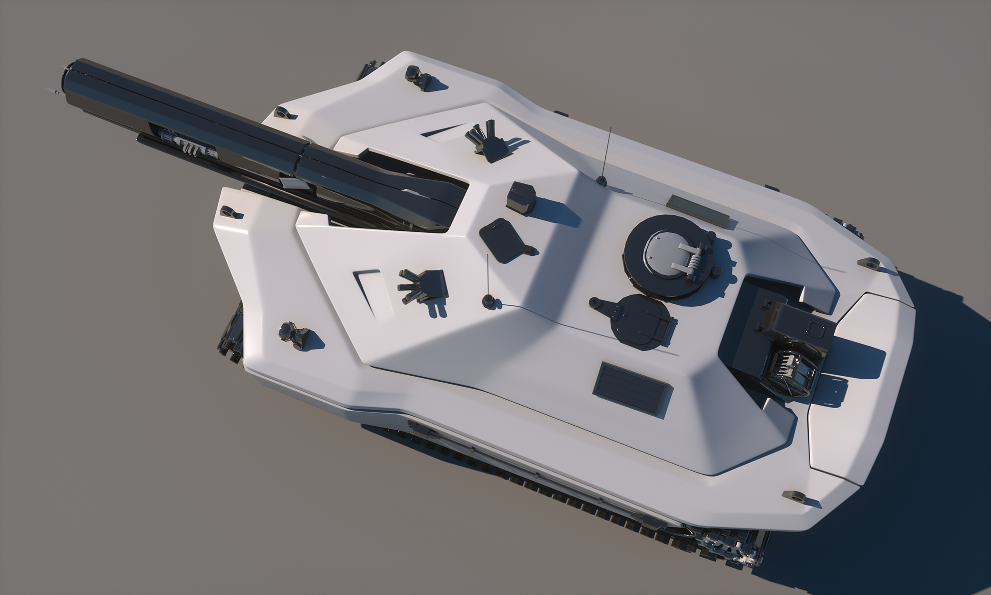 Sci-Fi Future Tank Concept by LowPolyLand | 3DOcean