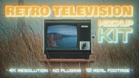 Retro TV Mockup Kit, After Effects Project Files | VideoHive