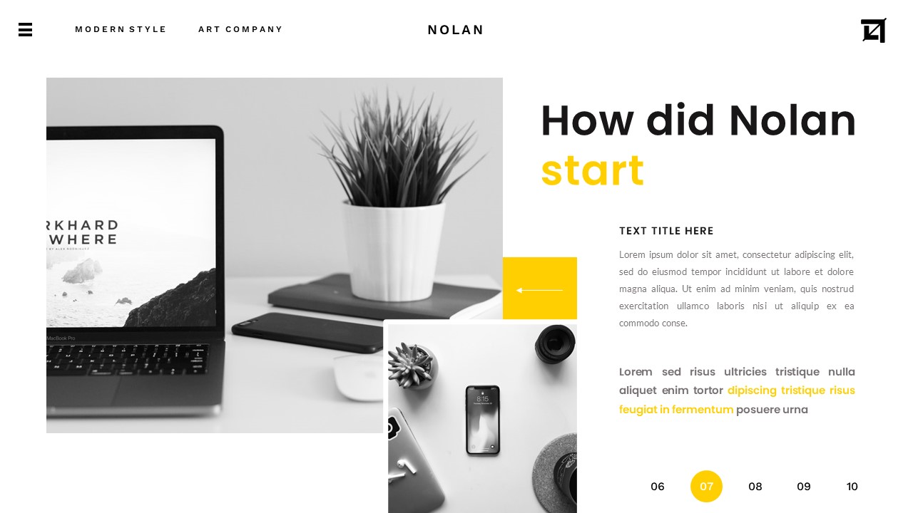 Nolan - Creative Business Presentation Template, Presentation Templates