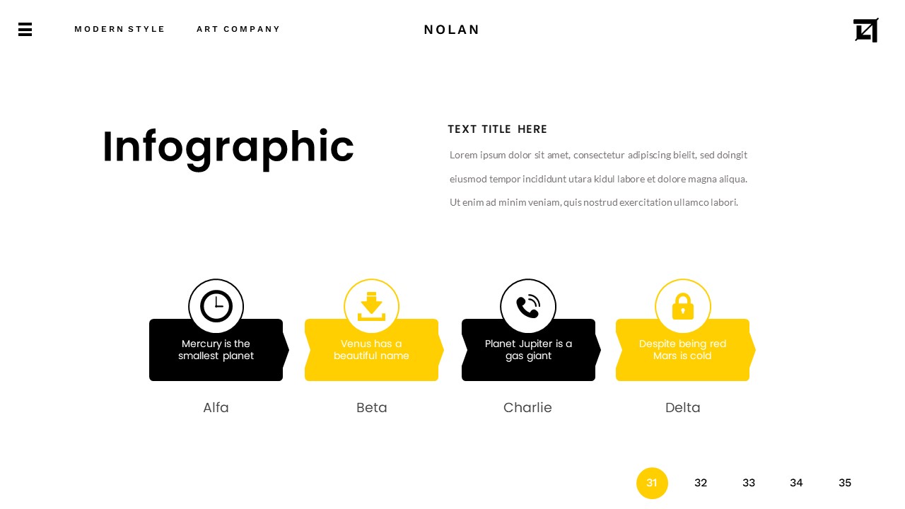 Nolan - Creative Business Presentation Template, Presentation Templates