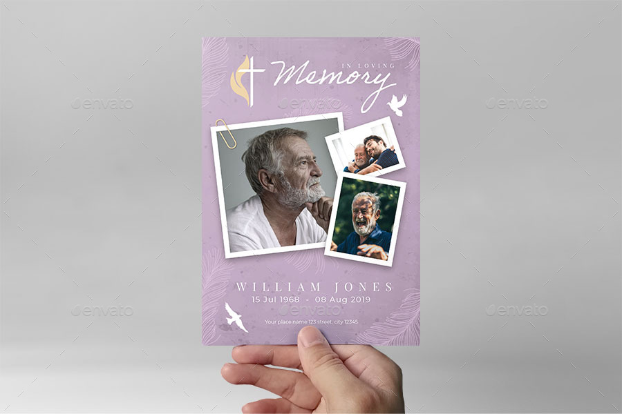 Church Funeral Program Template, Print Templates | GraphicRiver