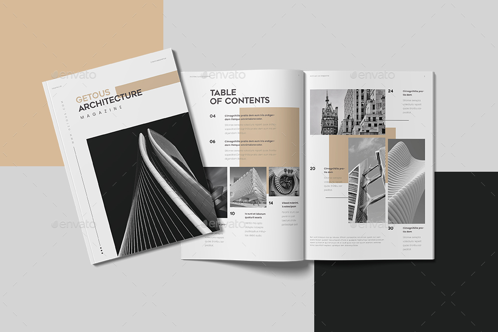 Architecture Magazine, Print Templates | GraphicRiver
