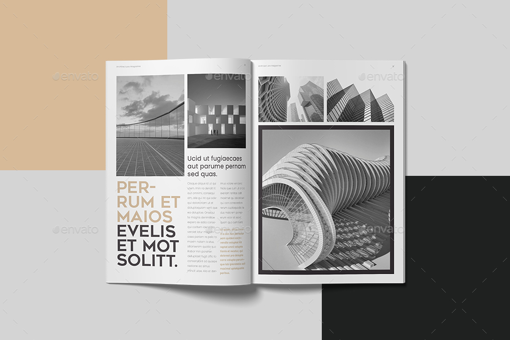 Architecture Magazine, Print Templates | GraphicRiver