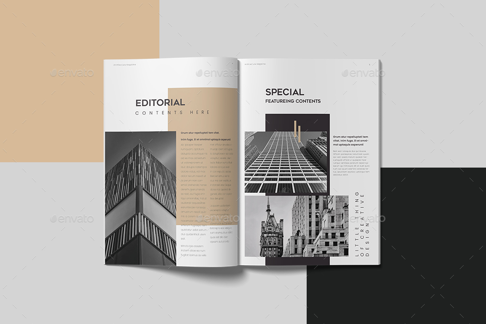 Architecture Magazine, Print Templates | GraphicRiver