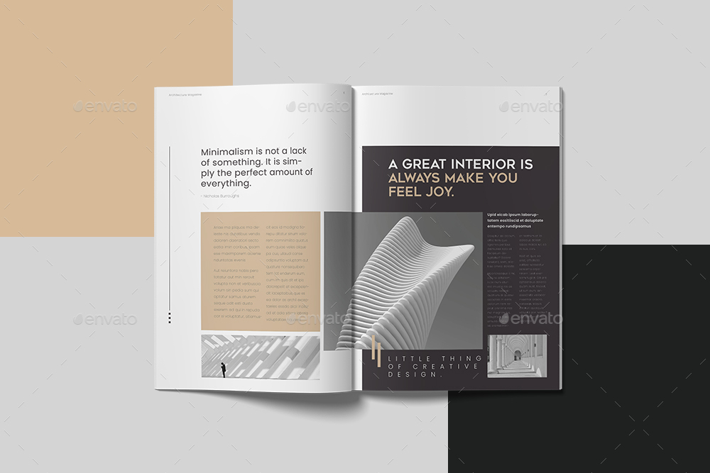 Architecture Magazine, Print Templates | GraphicRiver