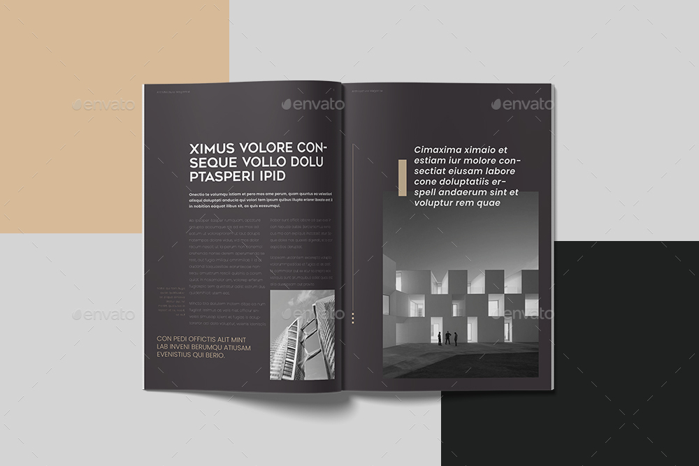 Architecture Magazine, Print Templates | GraphicRiver
