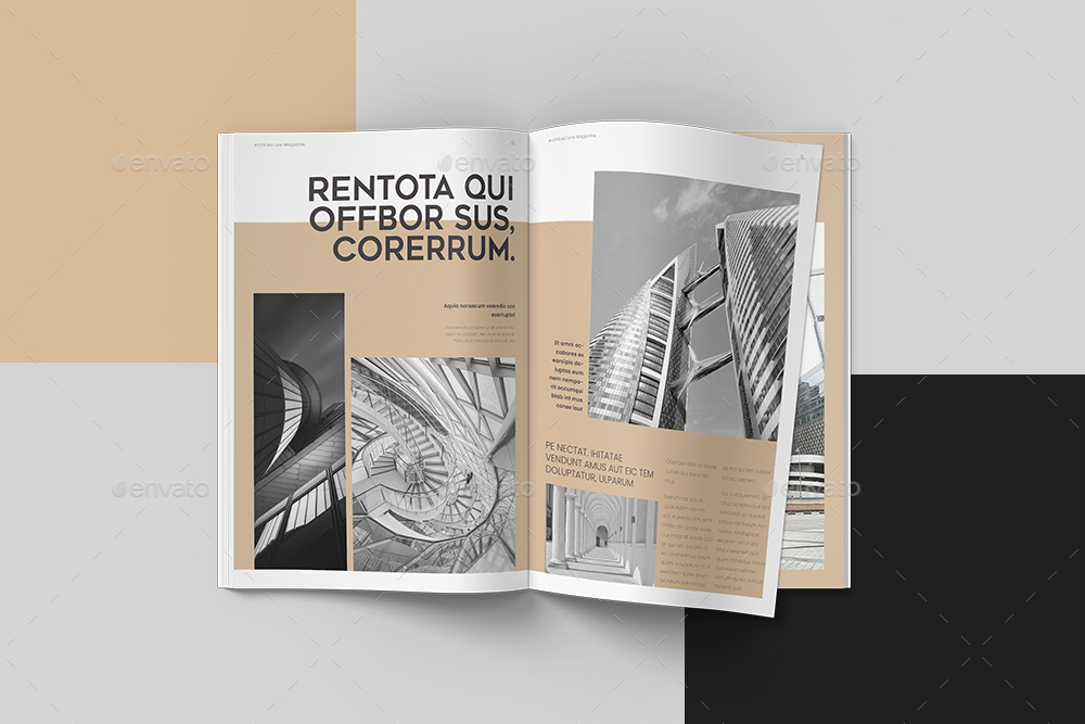 Architecture Magazine, Print Templates | GraphicRiver