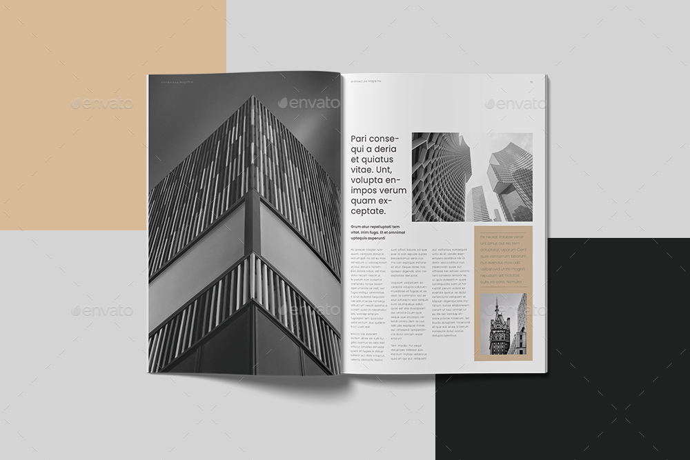 Architecture Magazine, Print Templates | GraphicRiver