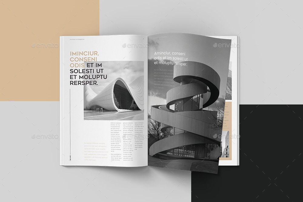Architecture Magazine, Print Templates | GraphicRiver