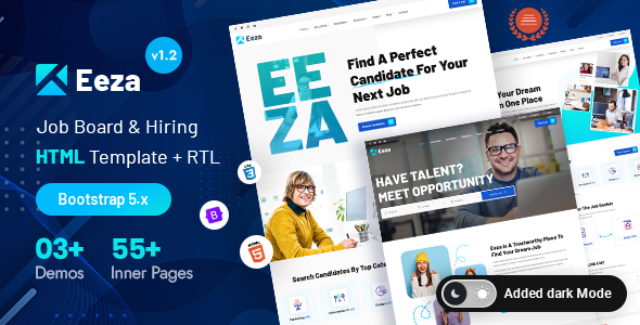 Eeza - Job Board & Hiring + Admin Dashboard HTML Template by EnvyTheme