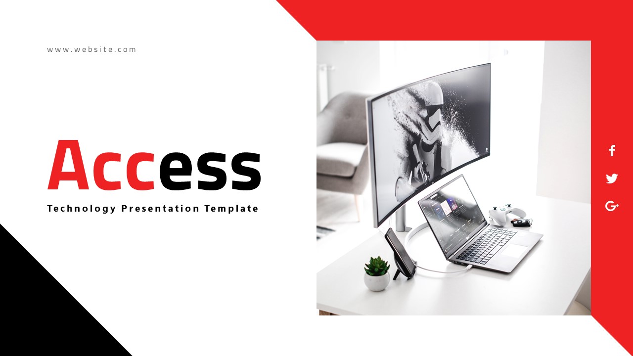 Access Technology Presentation Template, Presentation Templates ...