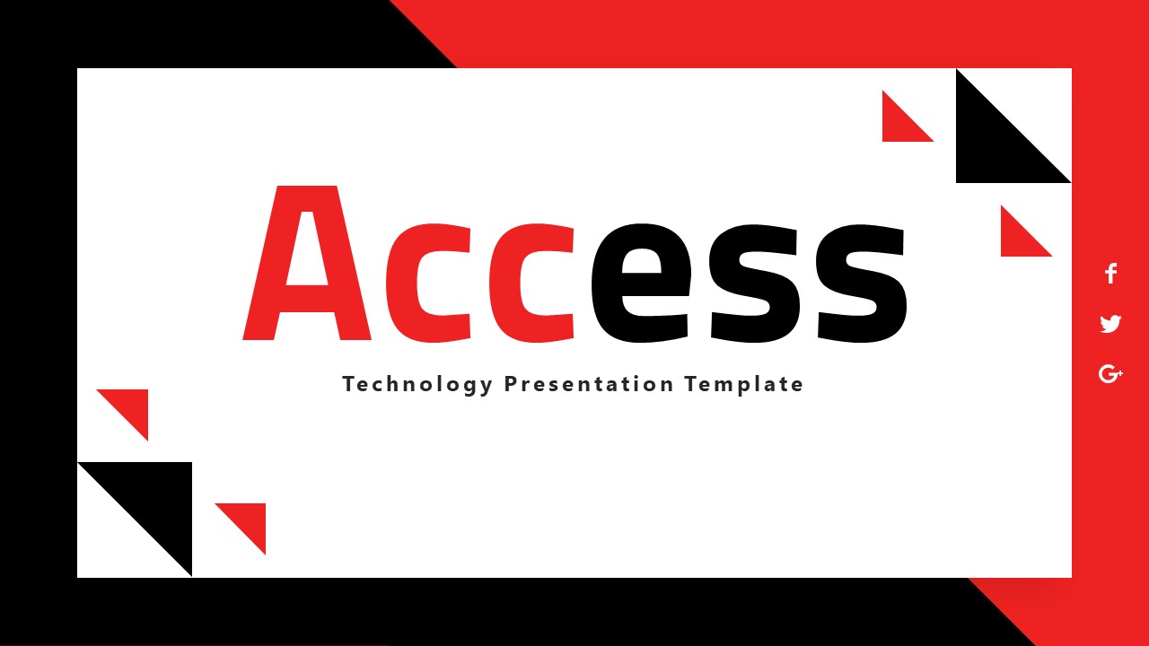 Access Technology Presentation Template, Presentation Templates ...
