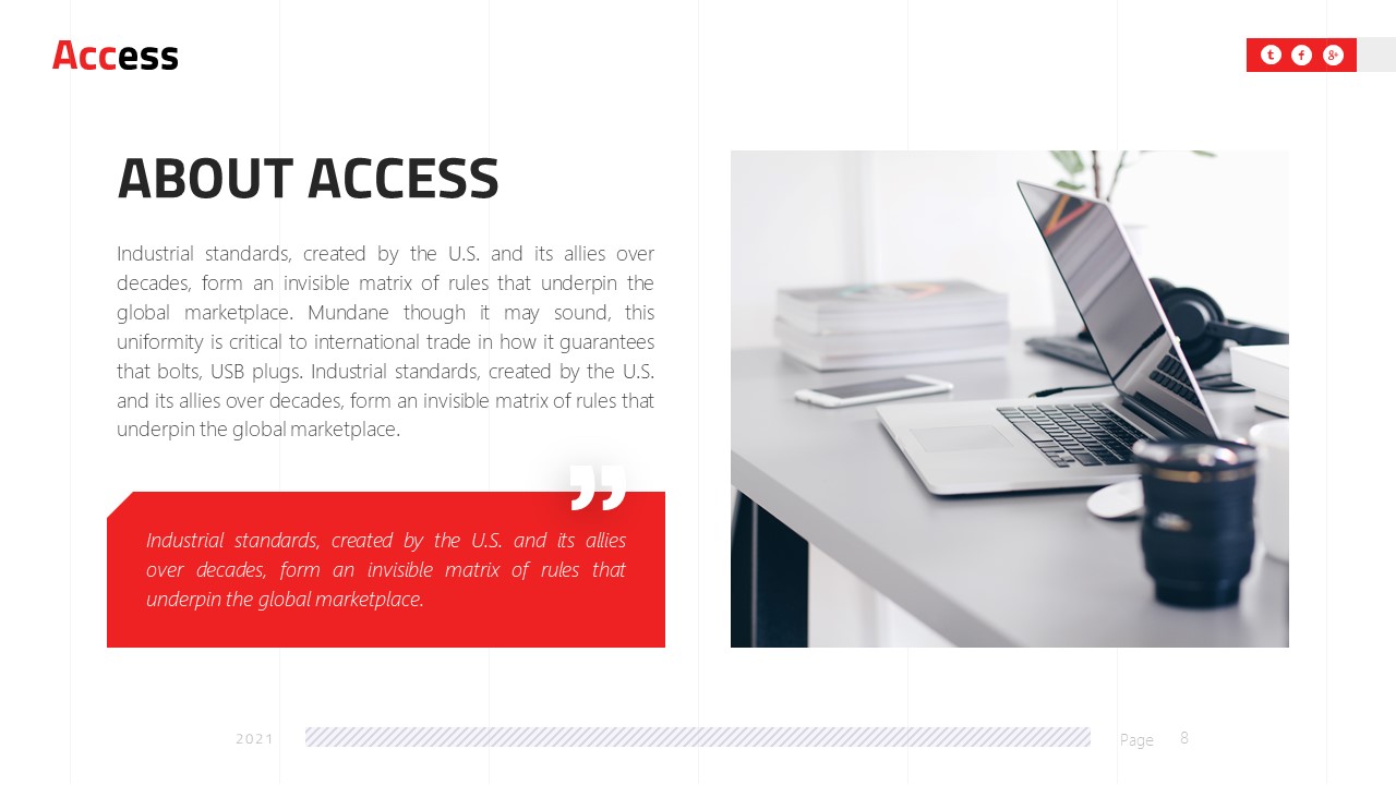 Access Technology Presentation Template, Presentation Templates ...