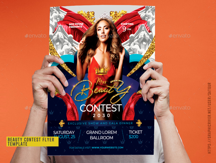 Beauty Contest Flyer Vol3, Print Templates | GraphicRiver