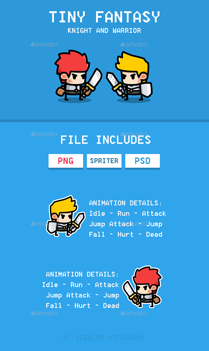 Tiny Fantasy Game Sprites Pack1, Game Assets | GraphicRiver