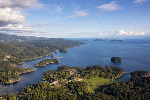 Beaver Island in Sunshine Coast, British Columbia, Canada Stock Photo ...