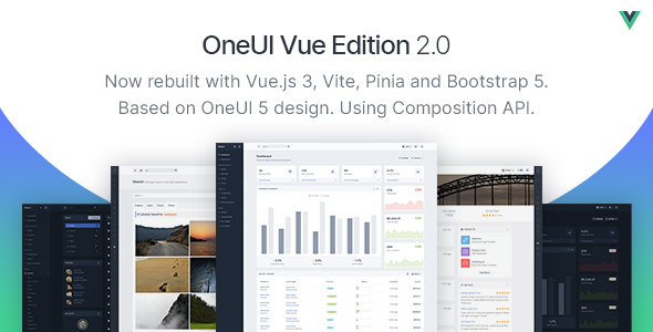 OneUI Vue Edition - Vuejs 3 Admin Dashboard Template by pixelcave | ThemeForest