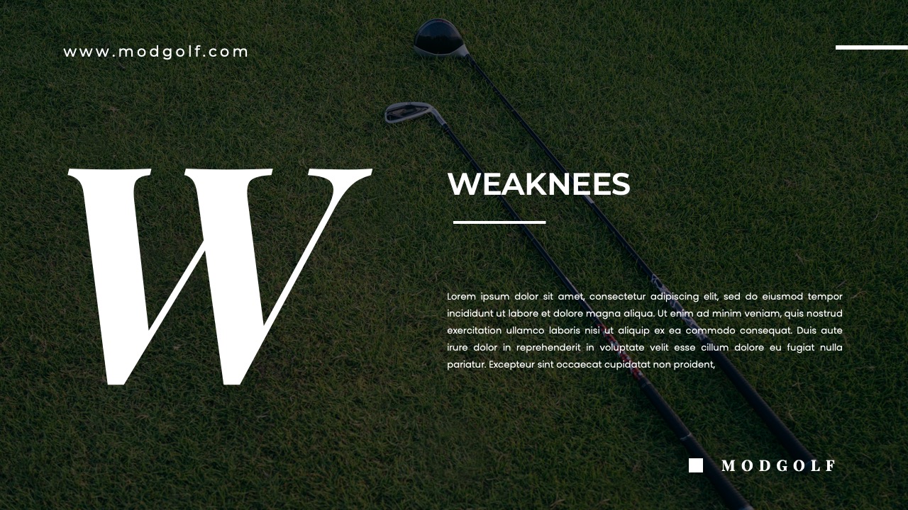 MODGOLF – Golf Club PowerPoint Presentation Template, Presentation ...