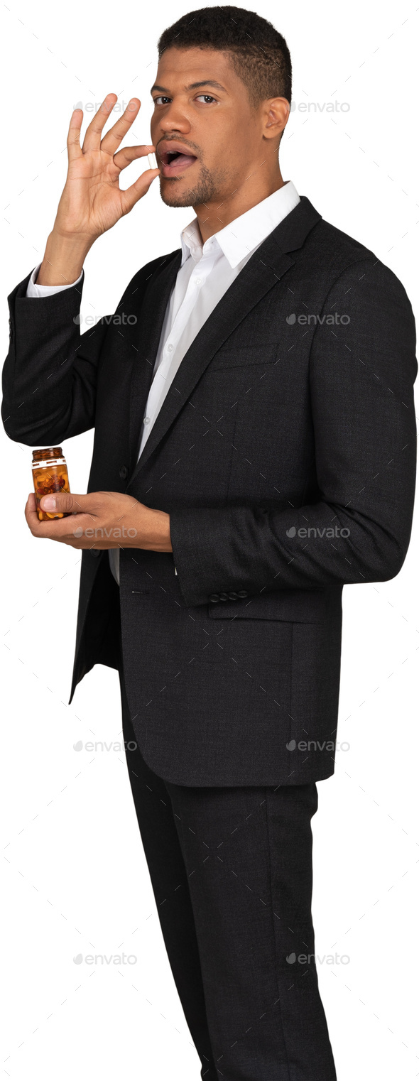 a man in a suit smoking a cigarette Stock Photo by Icons8 | PhotoDune