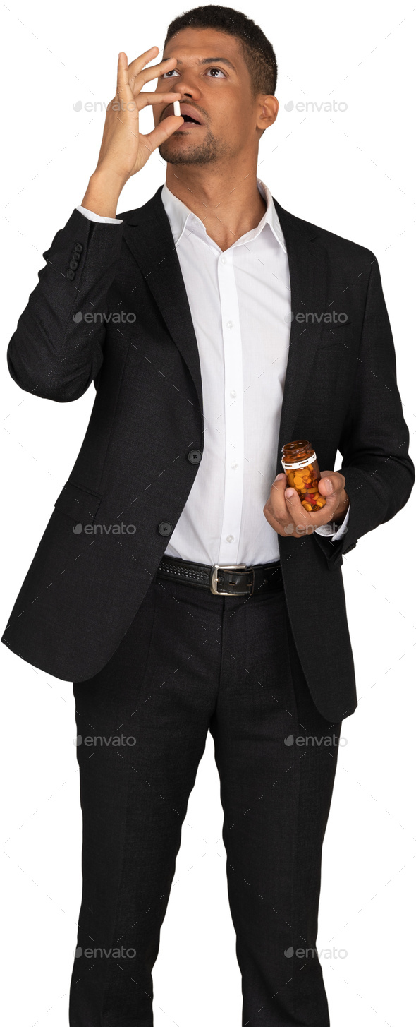 a man in a suit smoking a cigarette Stock Photo by Icons8 | PhotoDune