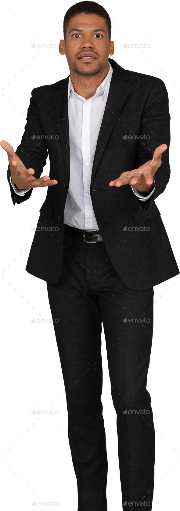 a man in a suit with his hands out Stock Photo by Icons8 | PhotoDune