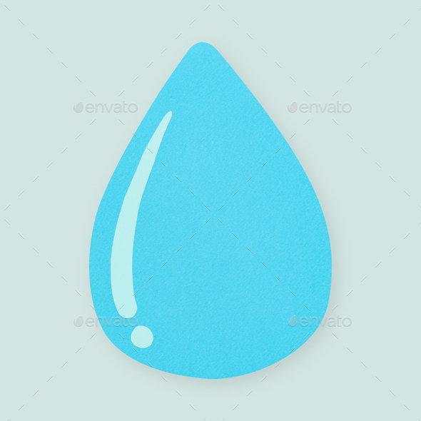 Water drop paper environment hand craft element Stock Photo by Rawpixel