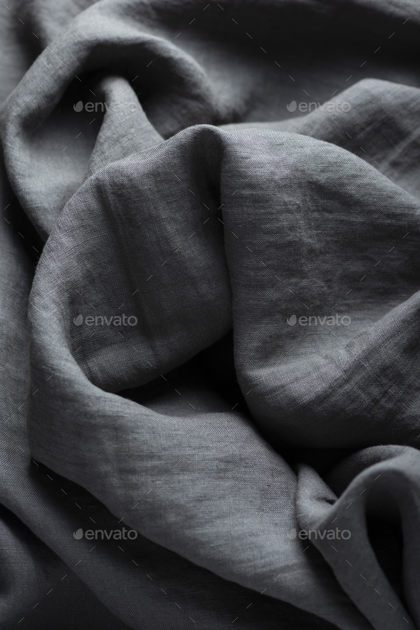 Grey linen fabric Stock Photo by OxanaDenezhkina | PhotoDune