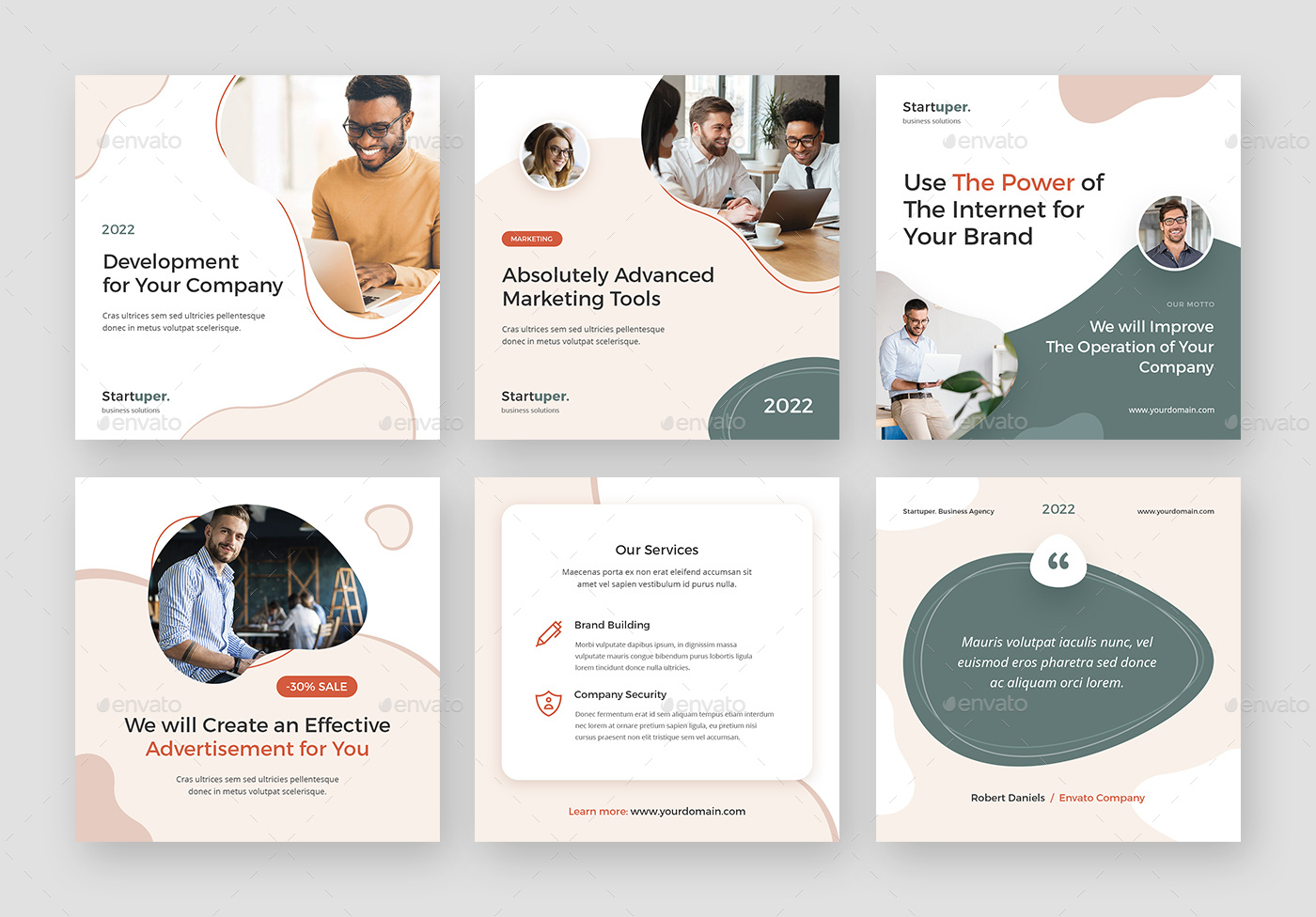 Startuper – Business Instagram Posts, Web Elements | GraphicRiver