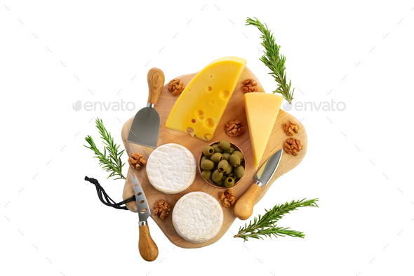 Four types of cheeses Stock Photo by boomeart | PhotoDune