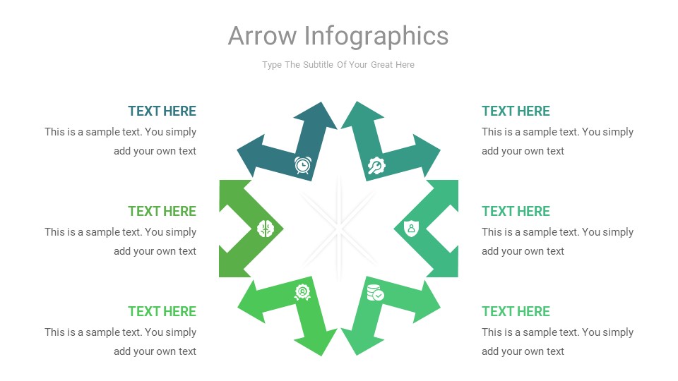 Arrow Infographics PowerPoint Template Diagrams by SOOZ_ART | GraphicRiver