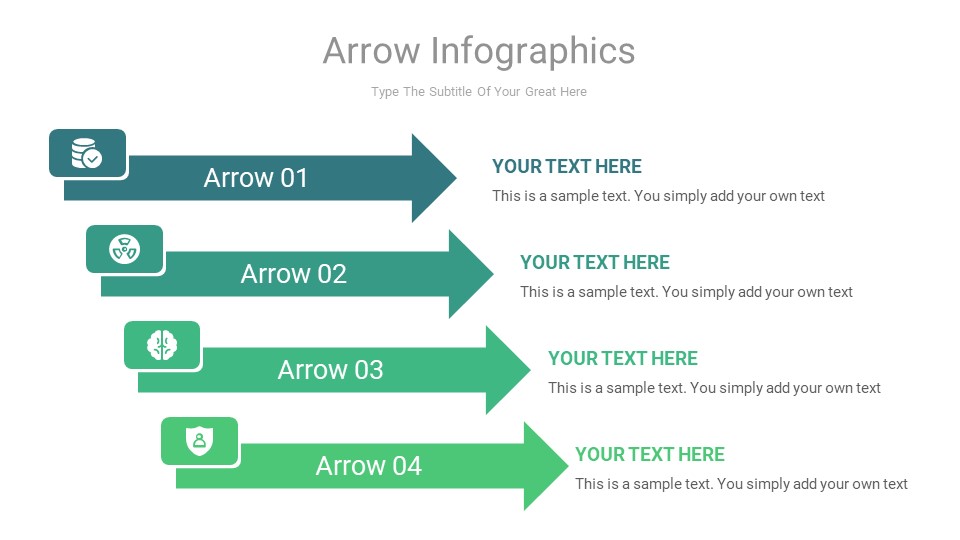Arrow Infographics PowerPoint Template Diagrams by SOOZ_ART | GraphicRiver