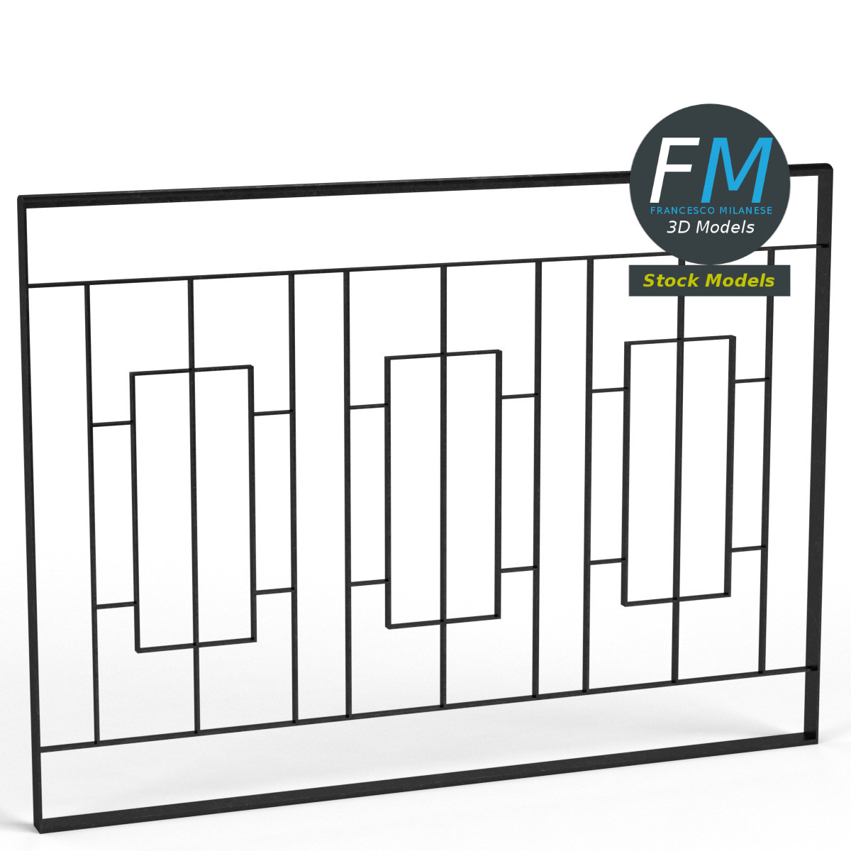 Modular iron fence by FrancescoMilanese85 | 3DOcean