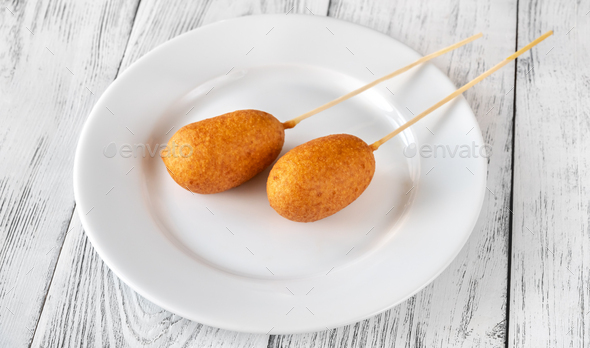 Bunch of mini corn dogs Stock Photo by Alex9500 | PhotoDune