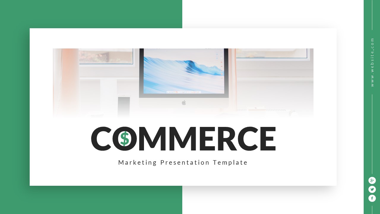 Commerce Marketing Presentation Template, Presentation Templates ...
