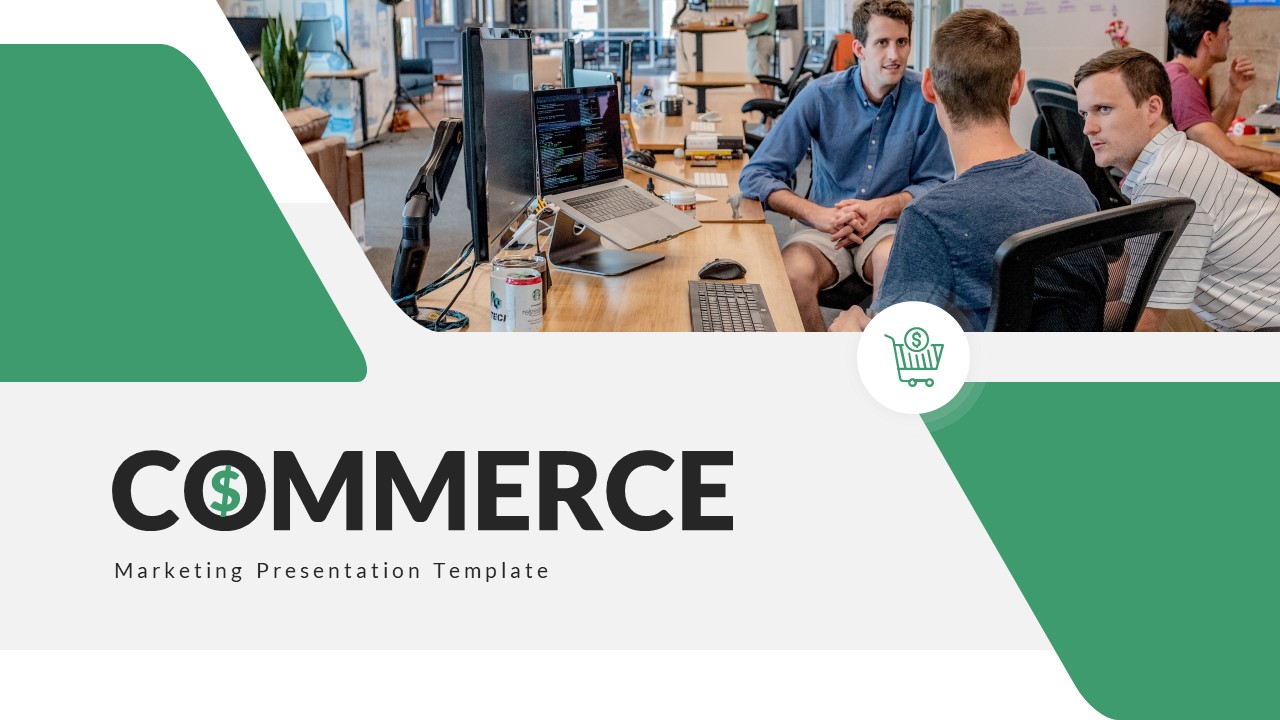 Commerce Marketing Presentation Template, Presentation Templates ...