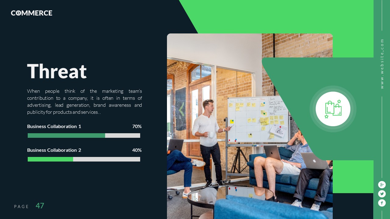 Commerce Marketing Presentation Template, Presentation Templates ...