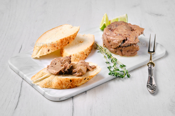 Cod liver on toast Stock Photo by boomeart | PhotoDune