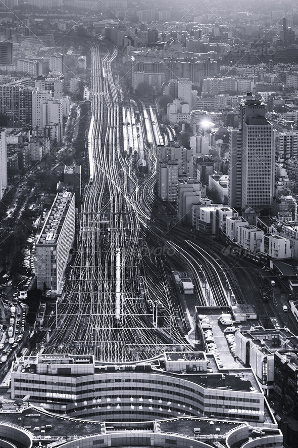 above view over terminus railways Stock Photo by vvoennyy | PhotoDune
