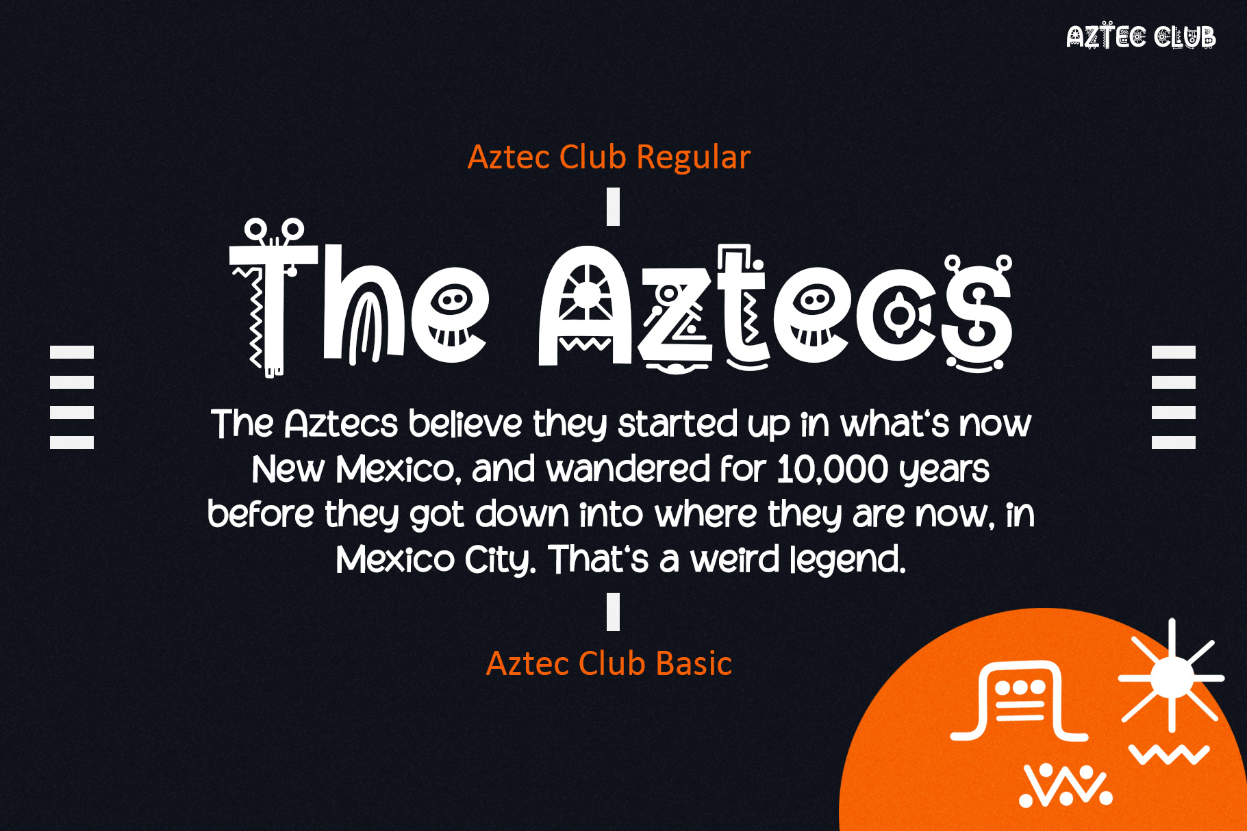 Aztec Club - Display Decorative Font, Fonts | GraphicRiver