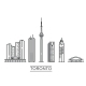 Toronto Line Art Vector Illustration, Vectors | GraphicRiver