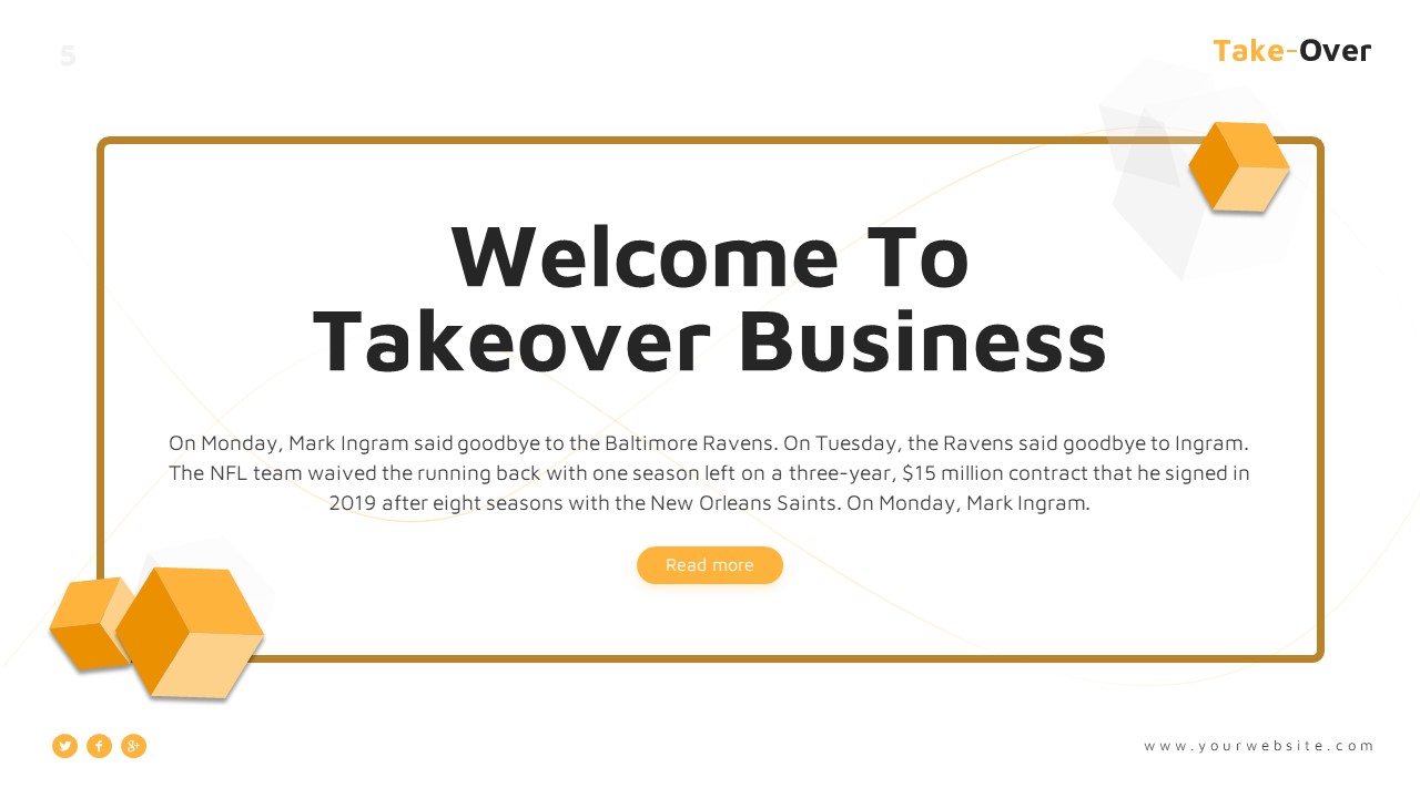 Takeover Business Presentation Template, Presentation Templates ...