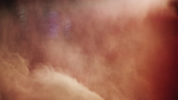 Red Mist From Splashing Water, Stock Footage | VideoHive