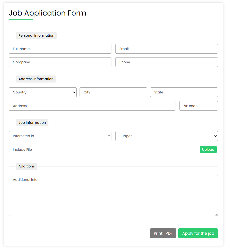 Formato - Different HTML5 Forms Template by Availablecoder | CodeCanyon