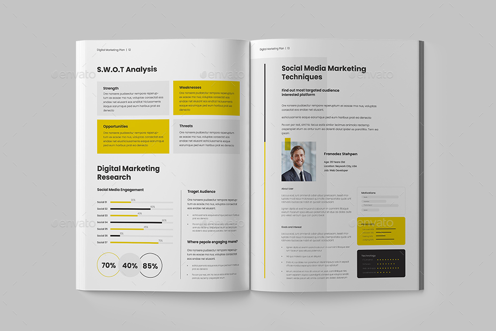 Digital Marketing Plan, Print Templates | GraphicRiver