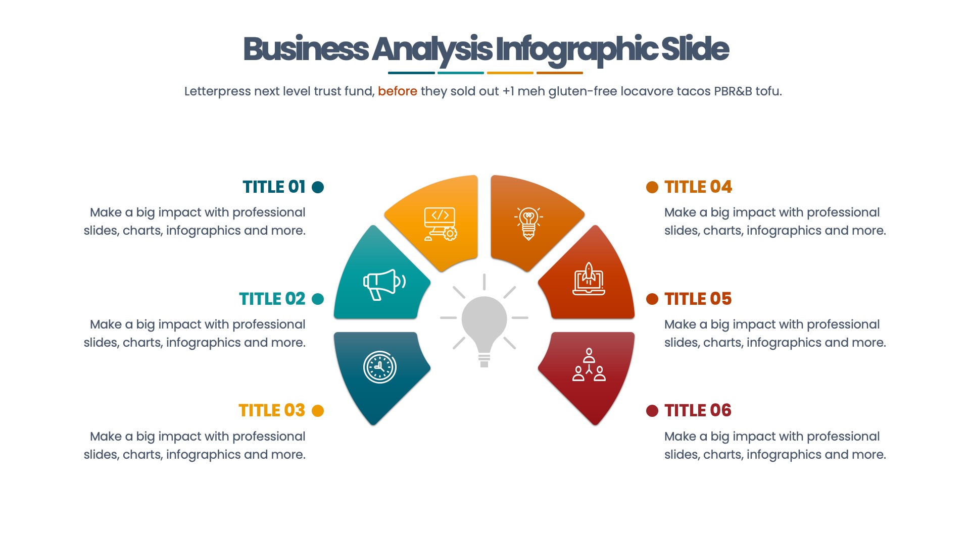 Business Analysis - PowerPoint Infographics Slides, Presentation Templates