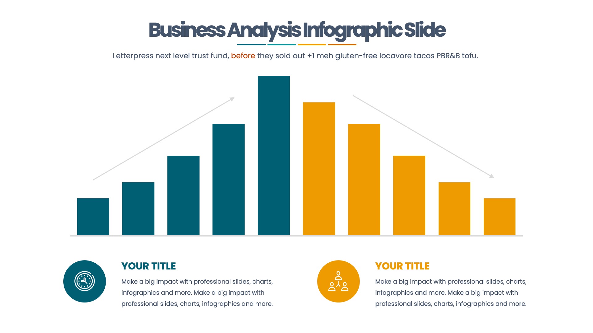 Business Analysis - PowerPoint Infographics Slides, Presentation Templates
