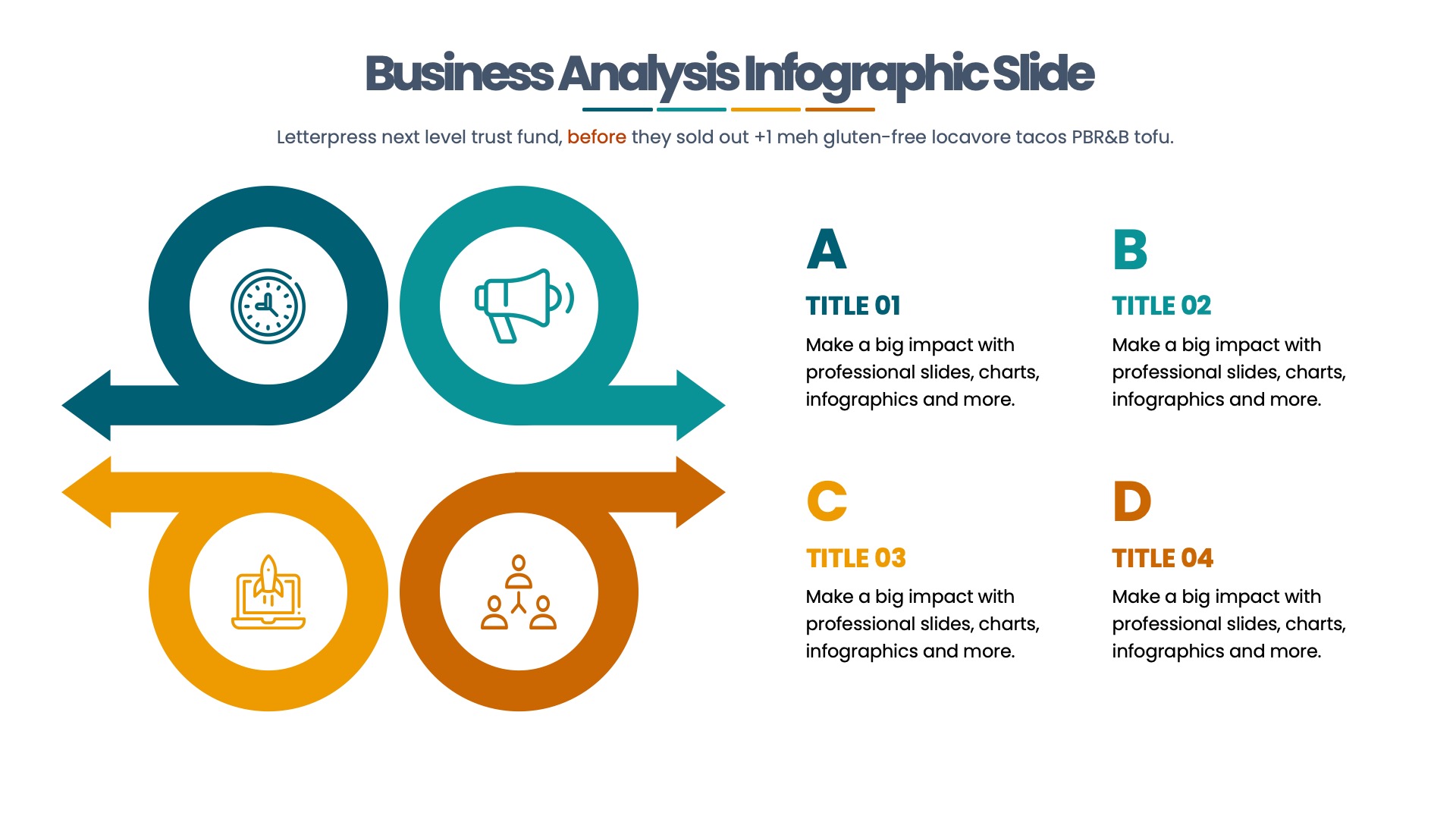 Business Analysis - PowerPoint Infographics Slides, Presentation Templates