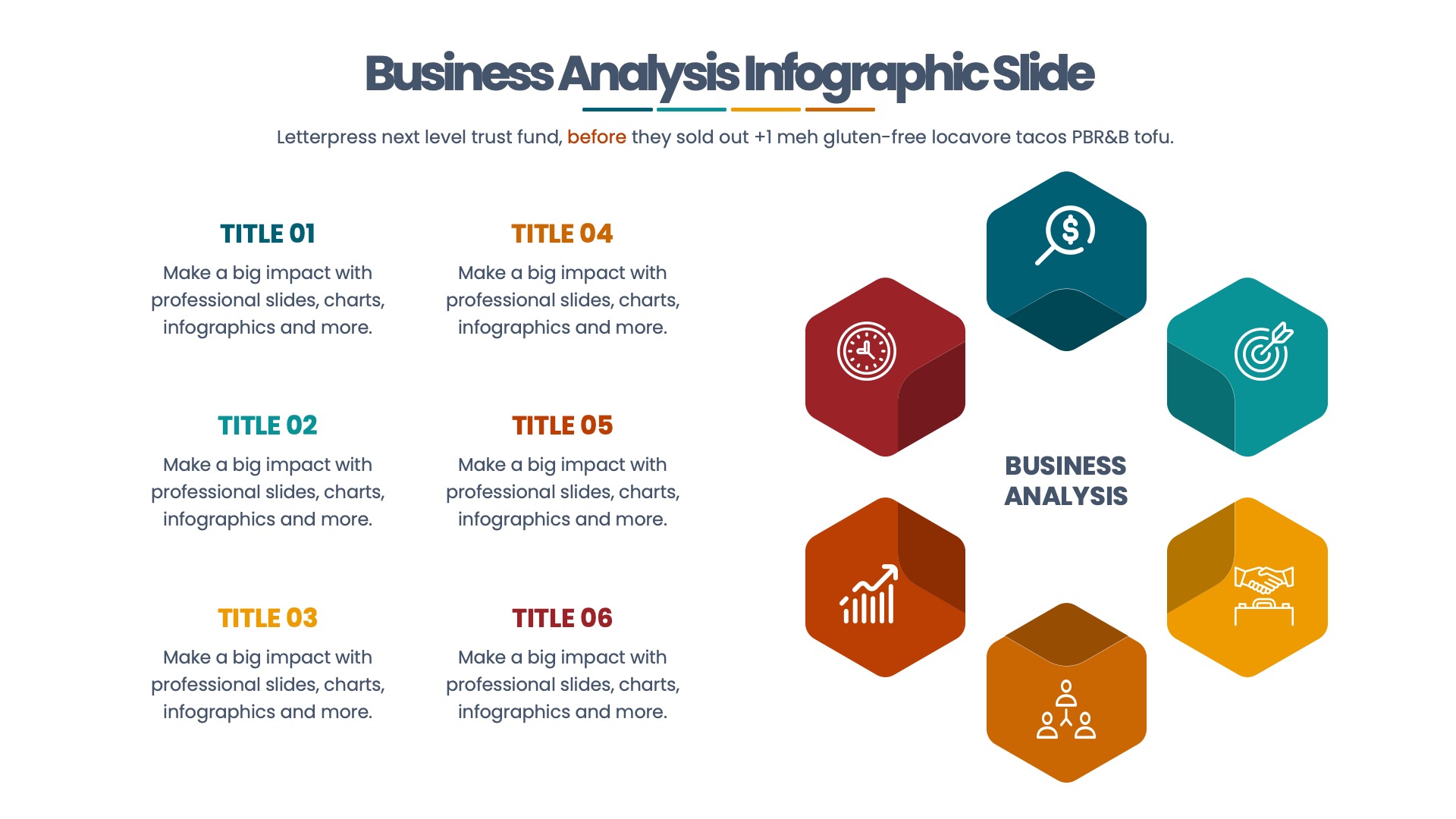 Business Analysis - PowerPoint Infographics Slides, Presentation Templates