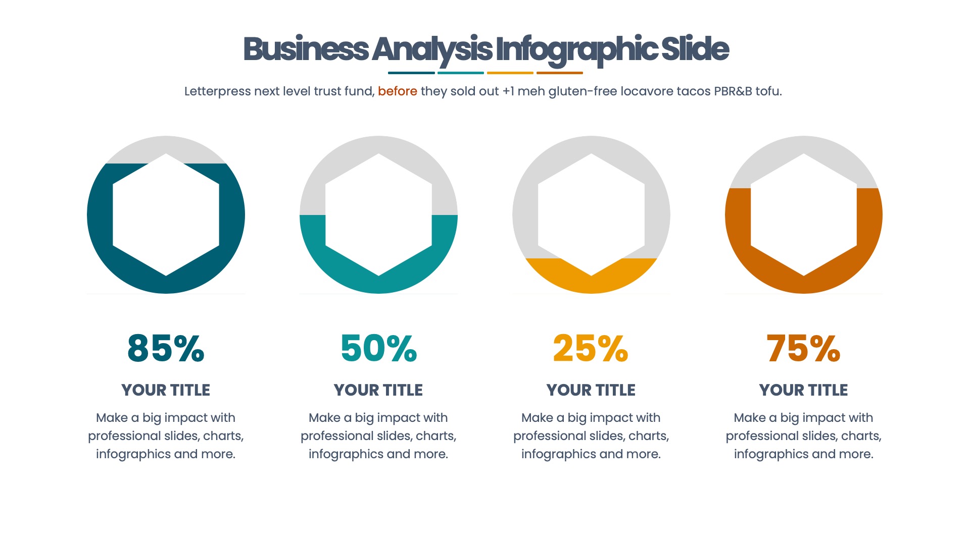 Business Analysis - PowerPoint Infographics Slides, Presentation Templates